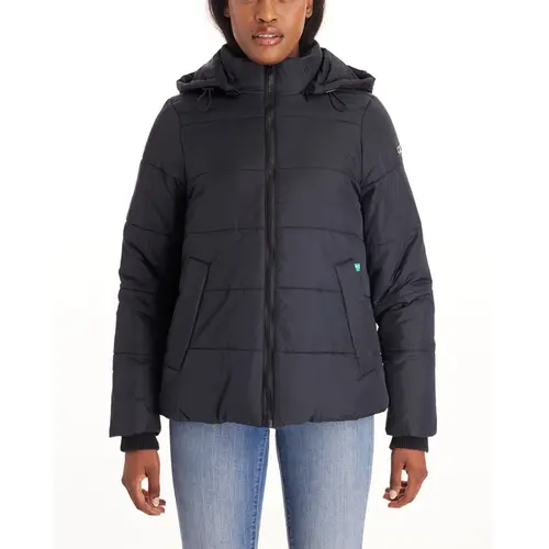 MODERN ETERNITY Leia 3-in-1 Bomber Maternity Puffer Jacket - Black