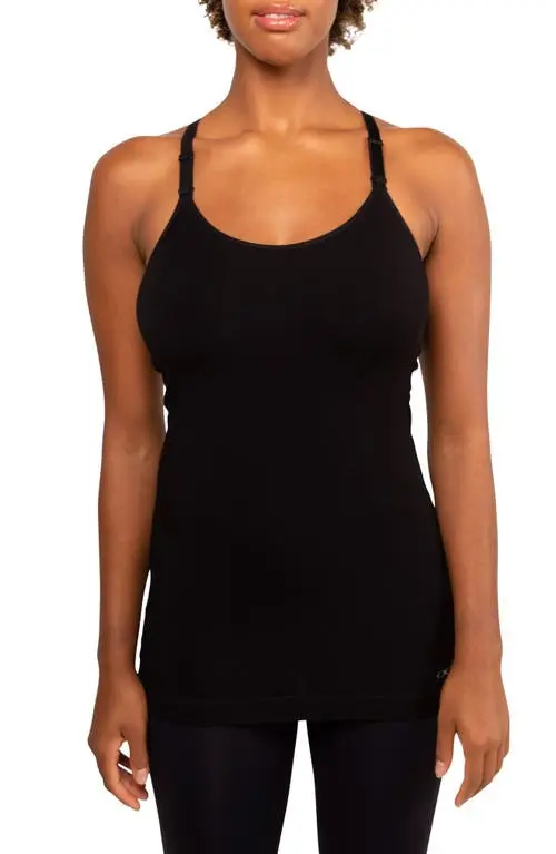 MODERN ETERNITY Ava Maternity And Nursing Racer Back Tank - Black