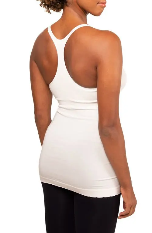 MODERN ETERNITY Ava Maternity And Nursing Racer Back Tank - Eggshell