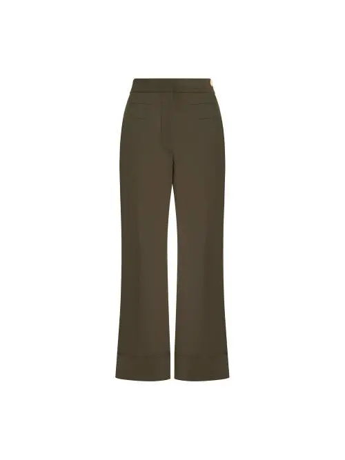 CALLAS MILANO Brody Cropped Cuff Pant - Forest