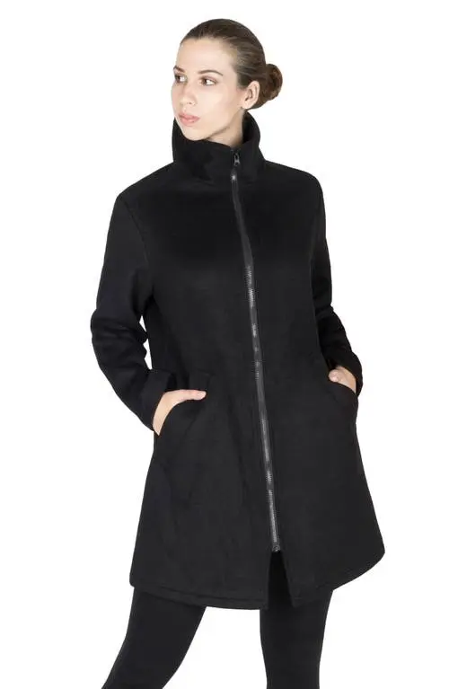 MODERN ETERNITY Khloe 3-in-1 Wool-blend Maternity Coat - Black