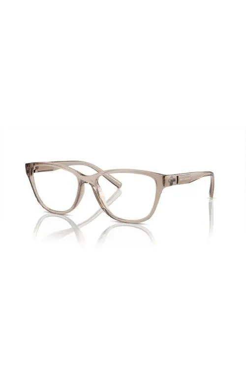 Armani Exchange 54mm Cat Eye Optical Glasses - Brown