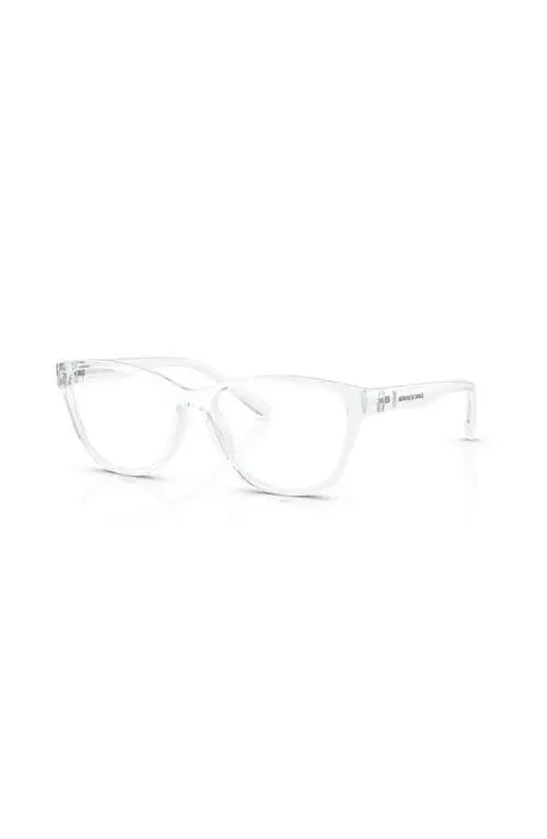 Armani Exchange 54mm Cat Eye Optical Glasses - Transparent
