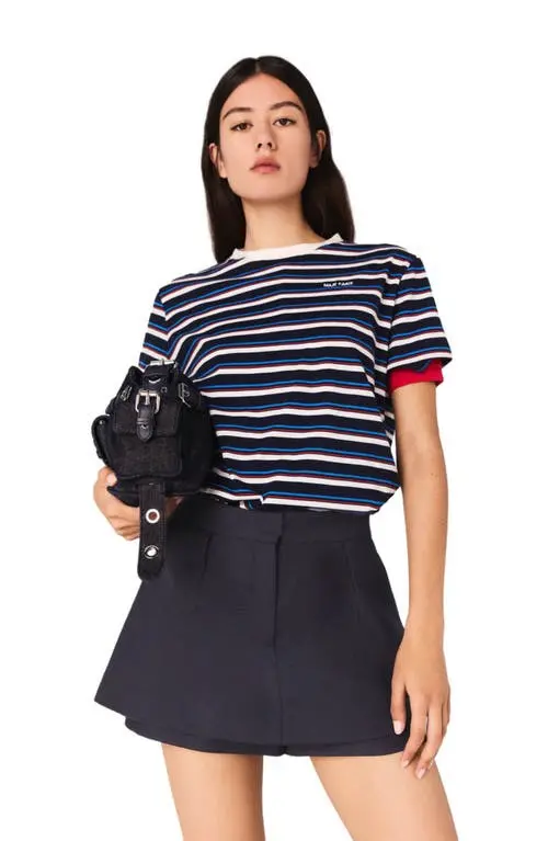 Maje Tailored Skort - Navy