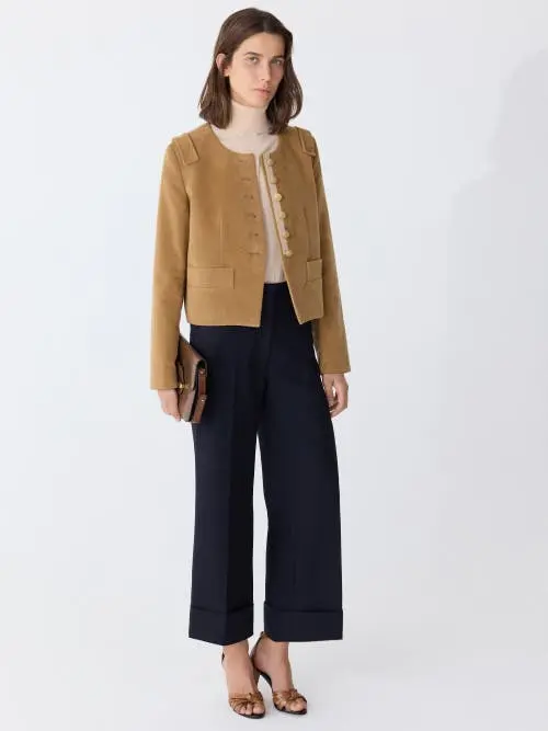 CALLAS MILANO Aubrey Cropped Jacket - Camel