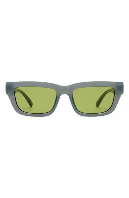 Le Specs Le Castle D-frame Sunglasses - Shadow/moss Mono