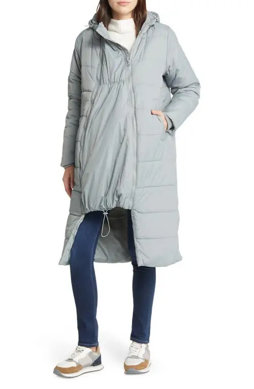 MODERN ETERNITY Penelope 3-in-1 Long Puffer Maternity Coat - Graphite