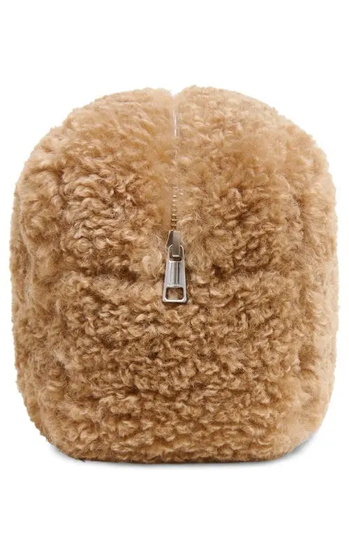 Apparis Jumbo Noor Bouclette Pouch - Camel
