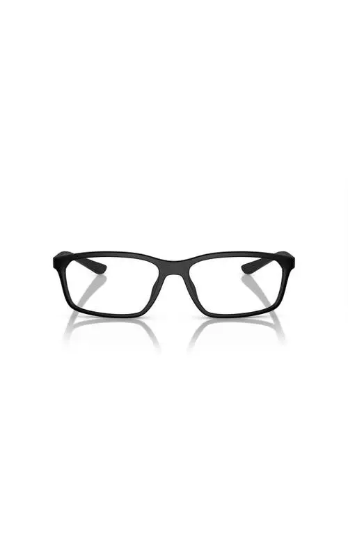 Armani Exchange Rectangle Full Rim Eyeglasses - Black