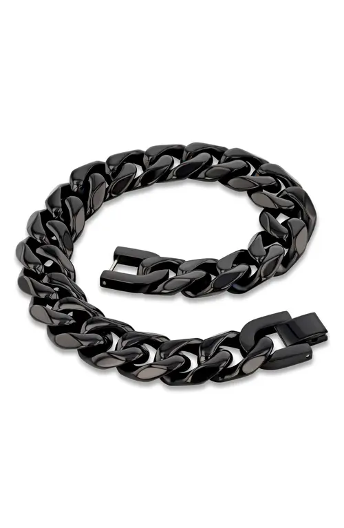 LARSON JEWELERS Stainless Steel Chain - Black