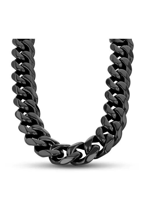 LARSON JEWELERS Stainless Steel Chain - Black