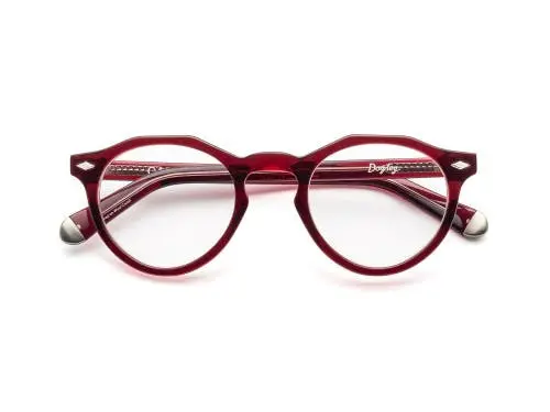 CADDIS Dogleg Reading Glasses - Gloss Black And Vodka