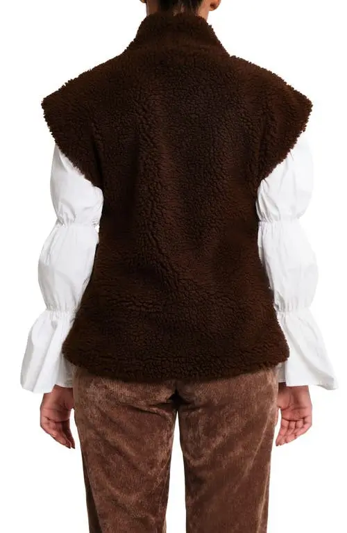 THE LULO PROJECT Faux Shearling Vest