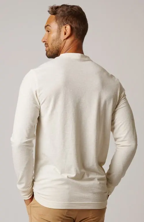 LEISURE LAB Long Sleeve Slub T-shirt - Cream