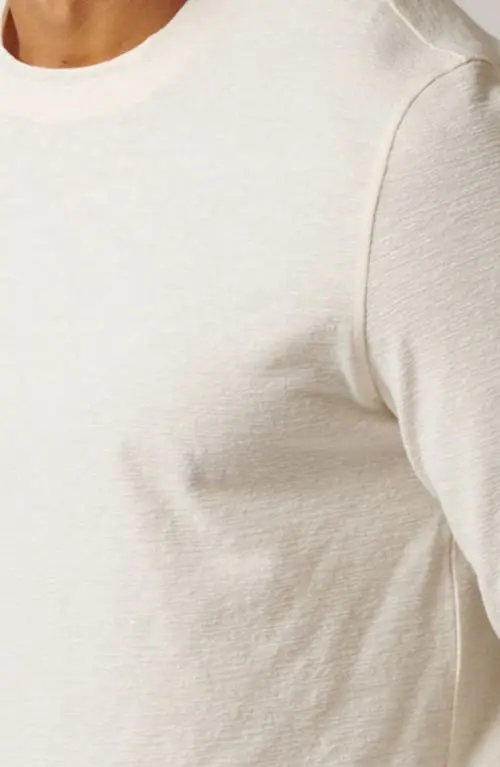 LEISURE LAB Long Sleeve Slub T-shirt - Cream