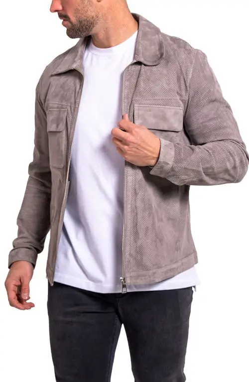 MACEOO Ascension0017 Perforated Suede Jacket