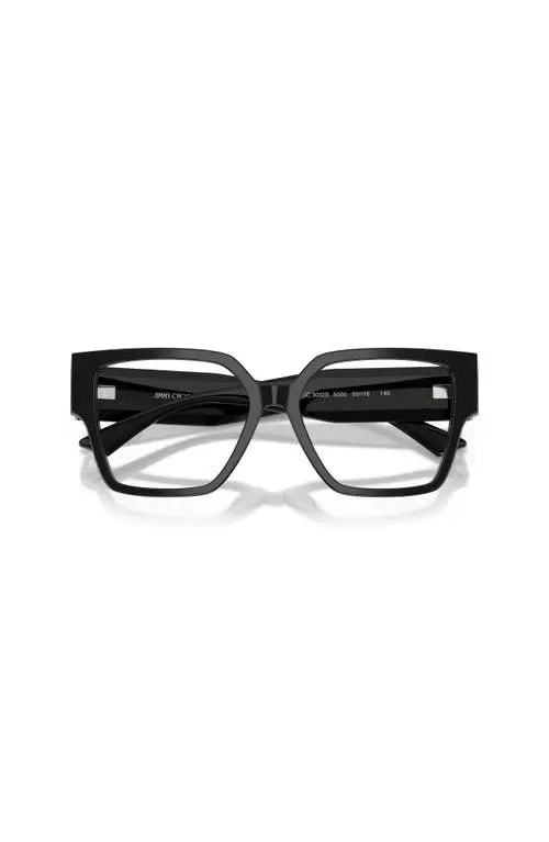 JIMMY CHOO Square Acetate Eyeglasses - Black