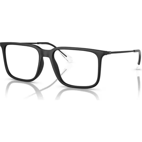 Armani Exchange 55mm Square Optical Glasses - Black