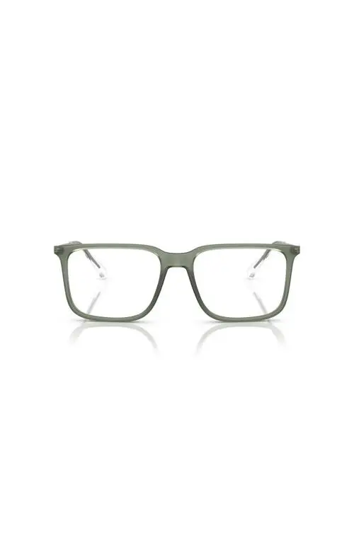 Armani Exchange 55mm Square Optical Glasses - Green