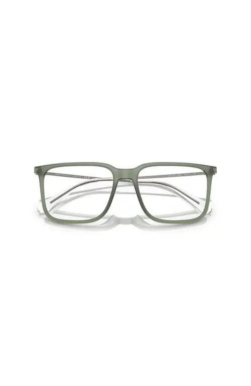 Armani Exchange 55mm Square Optical Glasses - Green