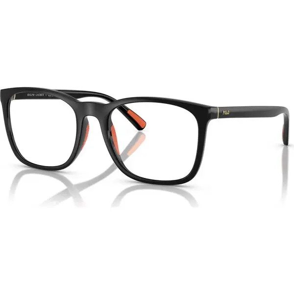 Polo Ralph Lauren 54mm Rectangle Optical Glasses - Black