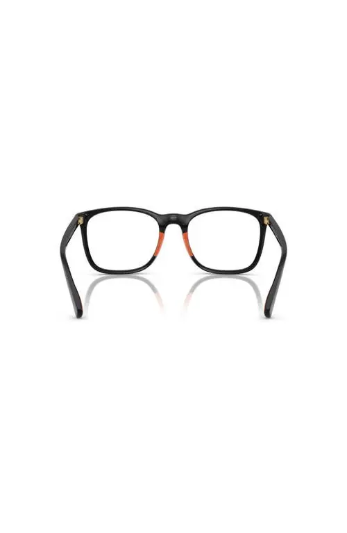 Polo Ralph Lauren 54mm Rectangle Optical Glasses - Black