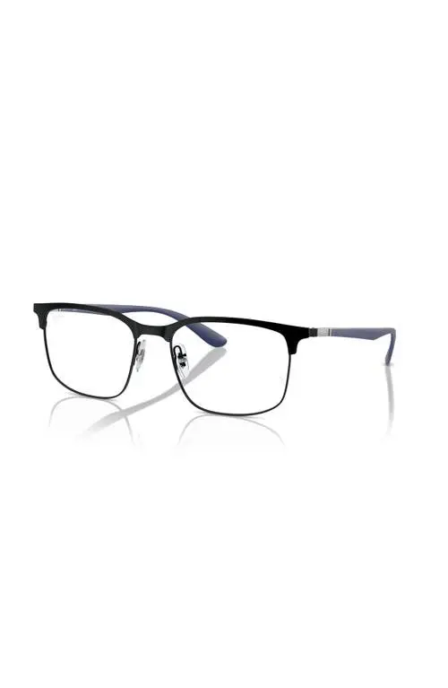 Ray-ban 57mm Square Optical Glasses - Black
