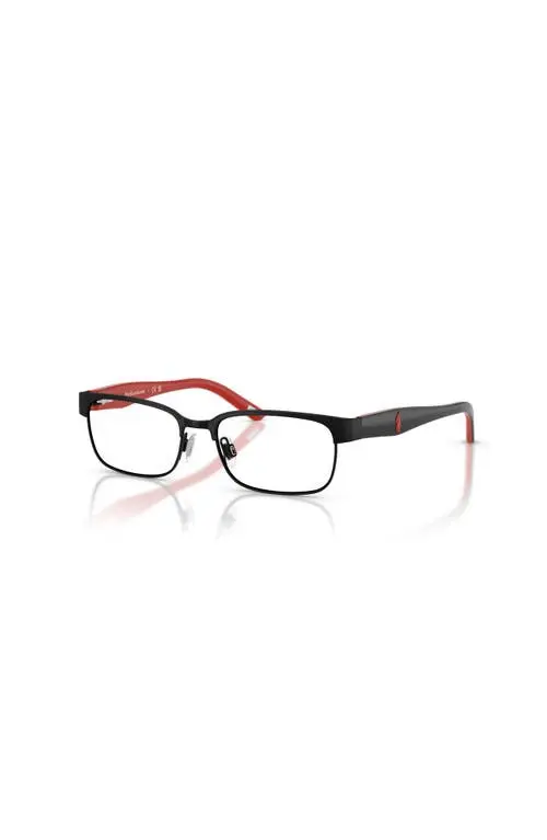 Polo Ralph Lauren 46mm Rectangle Optical Glasses - Black
