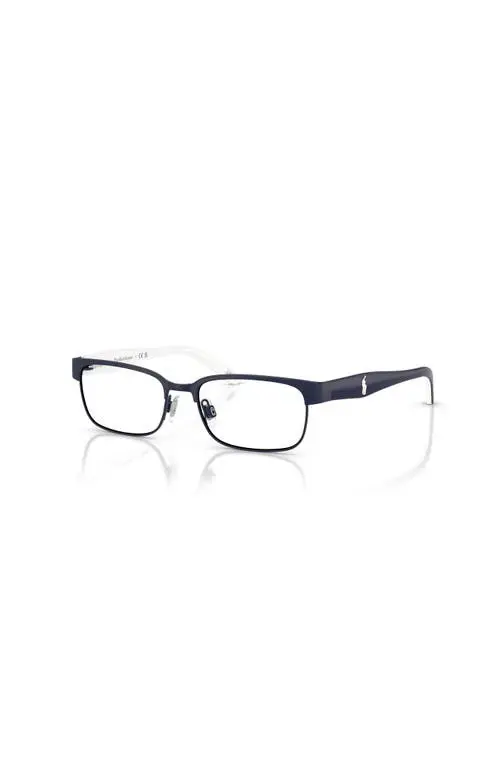 Polo Ralph Lauren 46mm Rectangle Optical Glasses - Blue