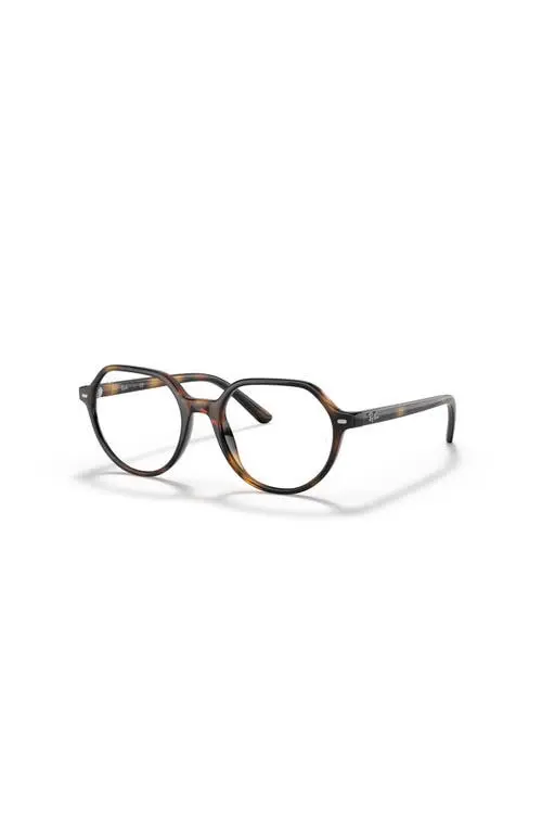 Ray-ban 47mm Square Optical Glasses - Tortoise