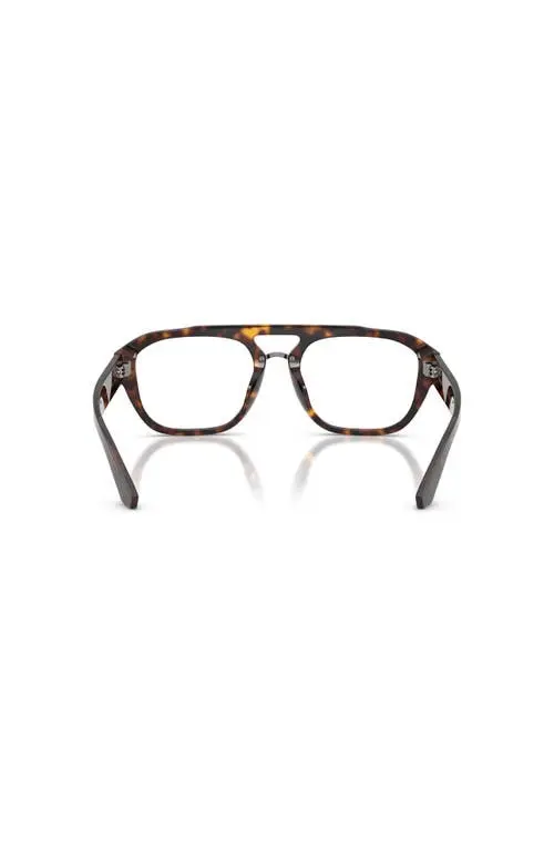 Dolce & Gabbana 55mm Pilot Optical Glasses - Tortoise