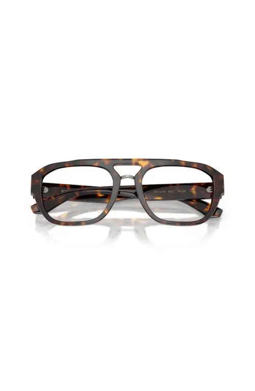 Dolce & Gabbana 55mm Pilot Optical Glasses - Tortoise