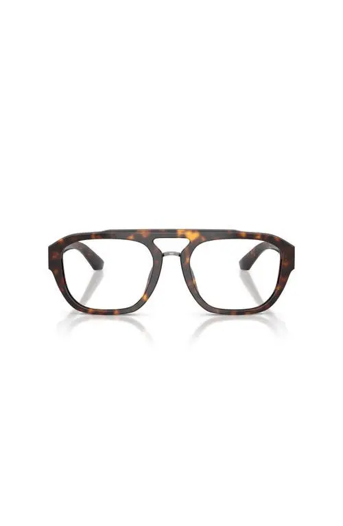 Dolce & Gabbana Pilot Acetate Eyeglasses - Tortoise