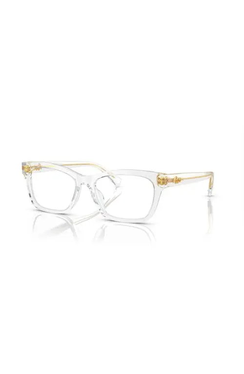 Ralph Lauren 52mm Rectangle Optical Glasses - Transparent