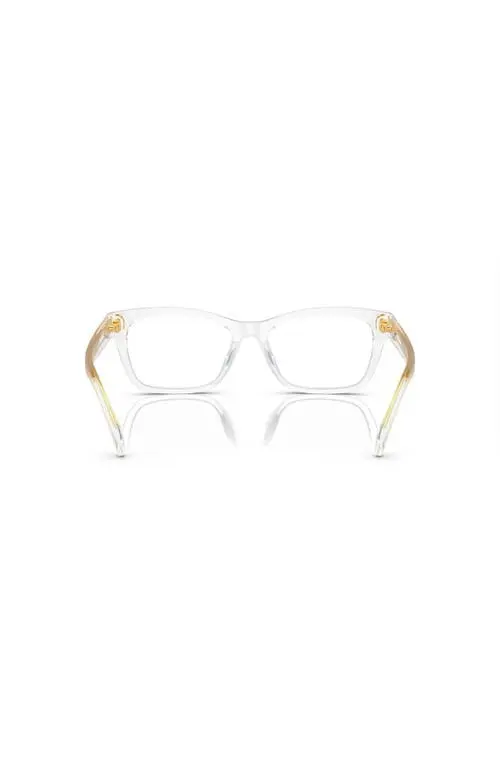 Ralph Lauren 52mm Rectangle Optical Glasses - Transparent