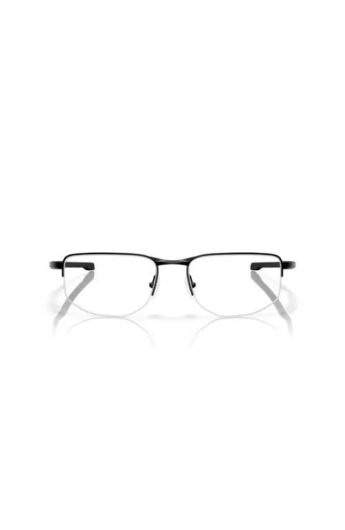Oakley 56mm Rectangle Optical Glasses - Black