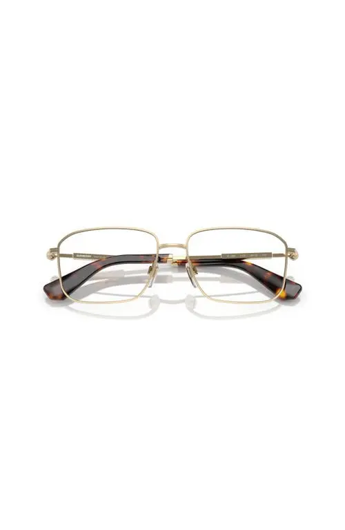 Burberry 54mm Rectangle Optical Glasses - Gold