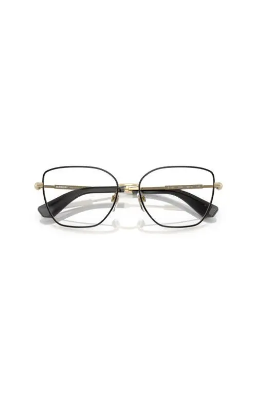 Burberry 56mm Cat Eye Optical Glasses - Black