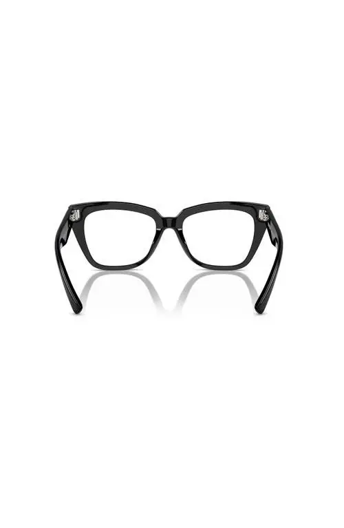 FERRARI 52mm Square Optical Glasses - Black