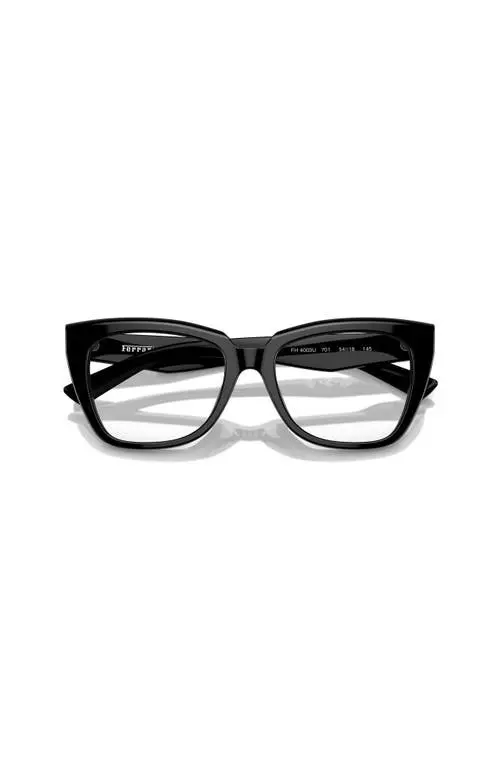 FERRARI 52mm Square Optical Glasses - Black