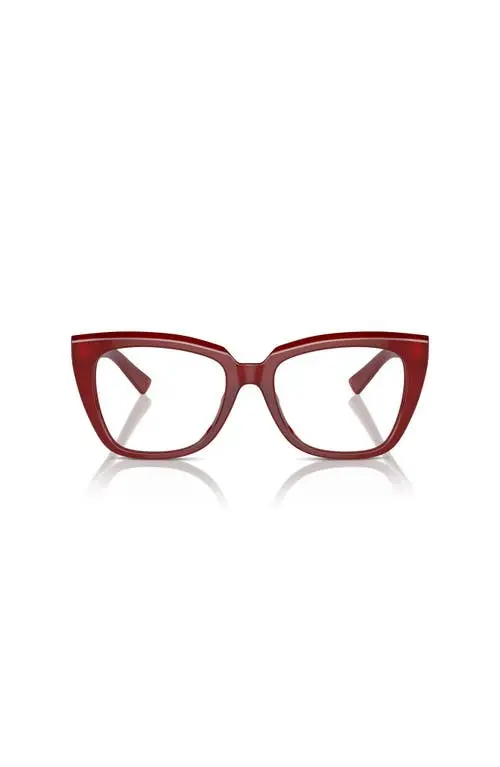 FERRARI 52mm Square Optical Glasses - Red