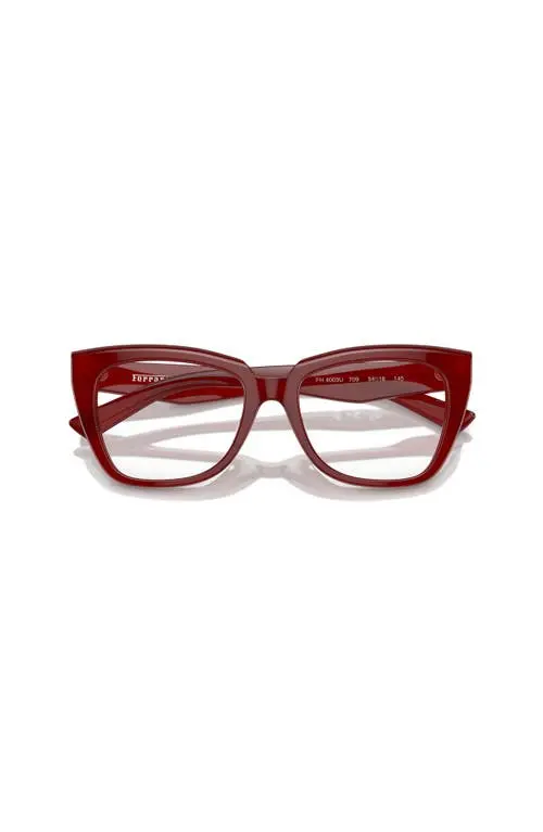 FERRARI 52mm Square Optical Glasses - Red
