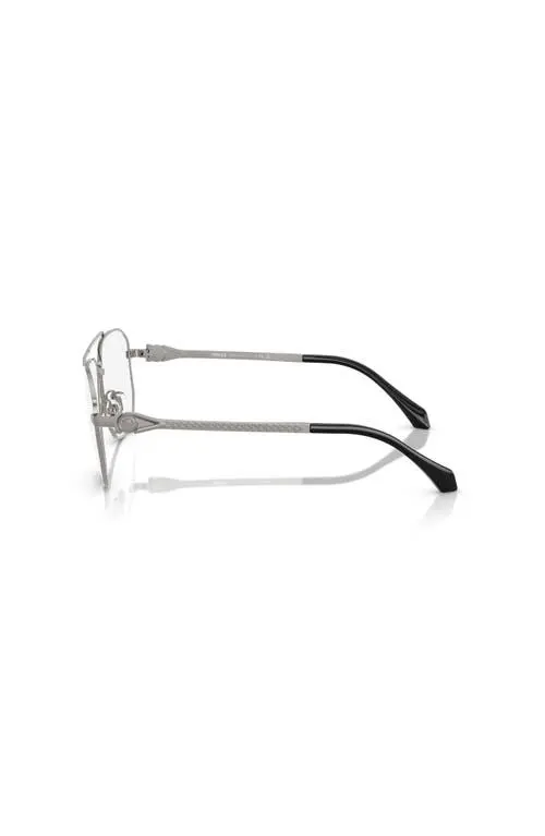 Versace 57mm Square Optical Glasses - Grey