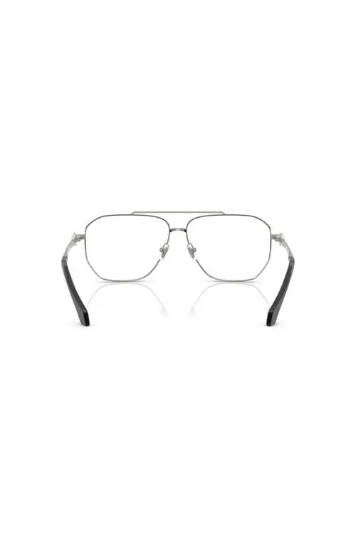 Versace 57mm Square Optical Glasses - Grey