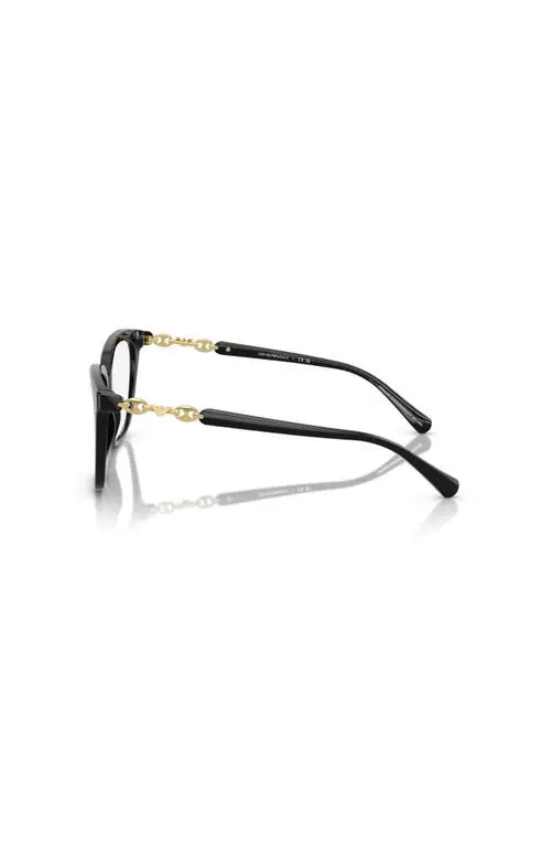 Emporio Armani Cat Eye Eyeglasses - Black
