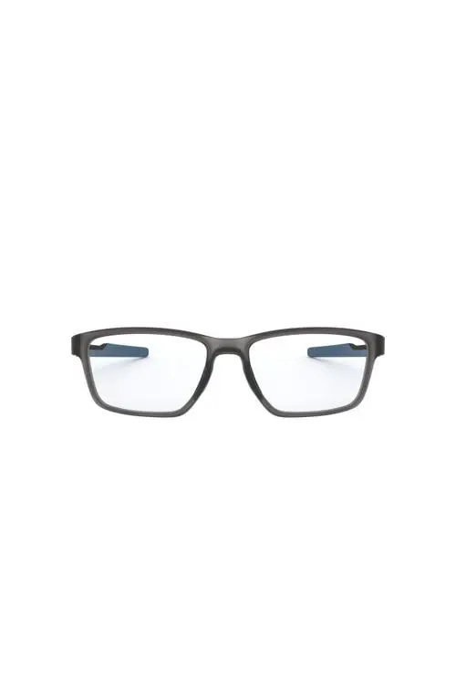 Oakley 55mm Rectangle Full Rim Eyeglasses - Grey