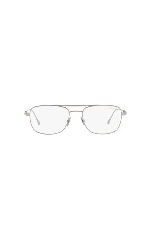 TOM FORD 54mm Square Optical Glasses - Silver