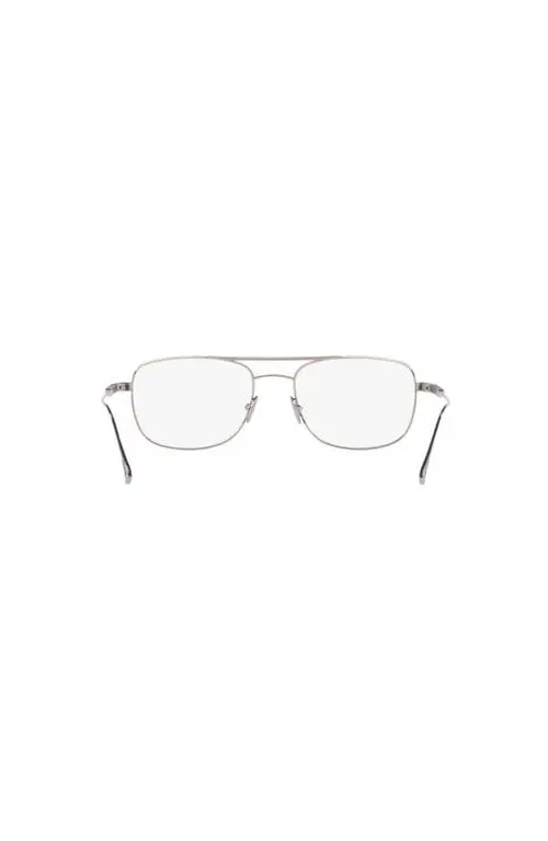 TOM FORD 54mm Square Optical Glasses - Silver
