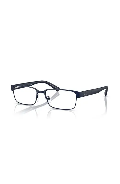 Armani Exchange 54mm Rectangle Optical Glasses - Blue