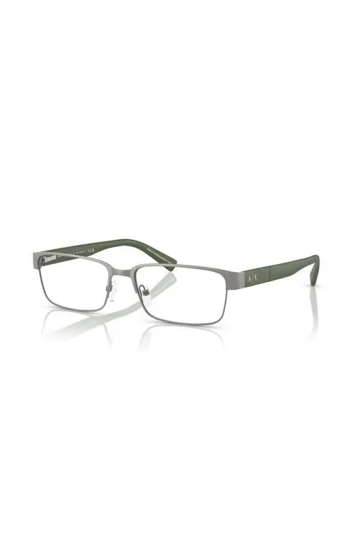Armani Exchange 54mm Rectangle Optical Glasses - Grey